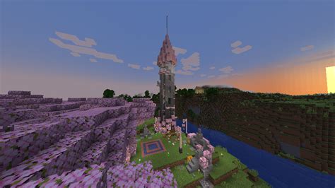 Tower In A Cherry Biome Any Ideas On What I Could Add