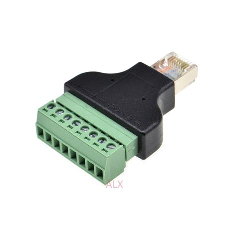 Rj45 Ethernet Male To 8 Pin Screw Terminal Convert Grandado