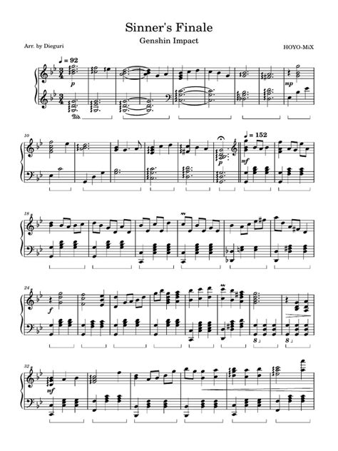 Sinners Finale Hoyo Mix Focalors Sacrifice Theme Pdf Shanghai