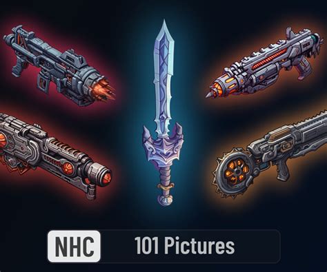 Artstation Nhc Pixel Weapons Game Assets