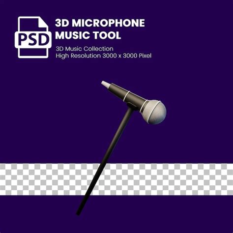 Premium Psd 3d Icon Design Microphone For Your Project