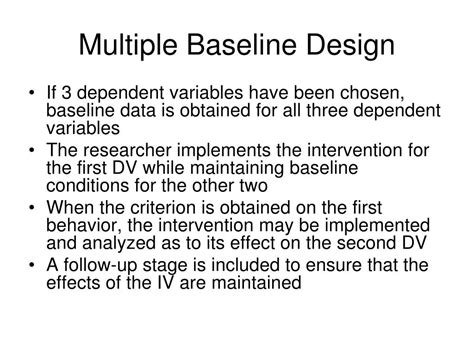 Ppt Multiple Baseline Designs Powerpoint Presentation Free Download Id 2783093