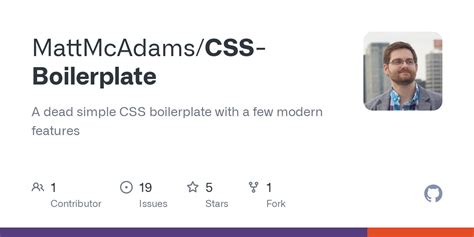 GitHub MattMcAdams CSS Boilerplate A Dead Simple CSS Boilerplate With A Few Modern Features