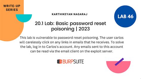 201 Lab Basic Password Reset Poisoning 2023 By Karthikeyan Nagaraj Infosec Matrix Medium