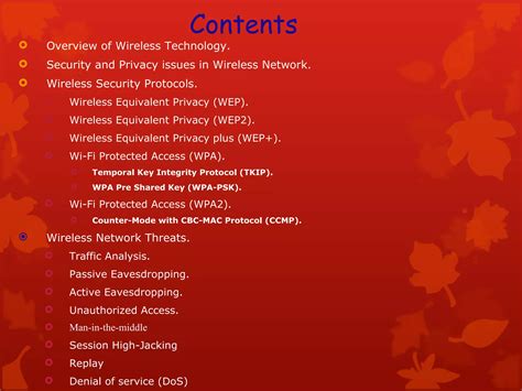 Wireless Security Presentation Ppt