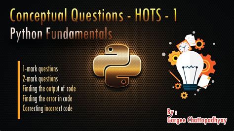 Class Xi Conceptual Questions Hots 1 Python Fundamentals Youtube