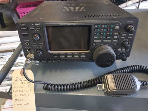 Icom Ic 746 Hfvhf Transceiver Anchorage Amateur Radio Club