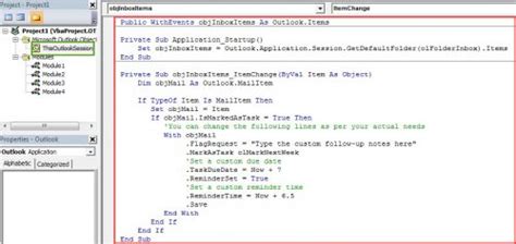 How To Auto Set A Reminder And Due Date When Flagging An Outlook Email For Follow Up