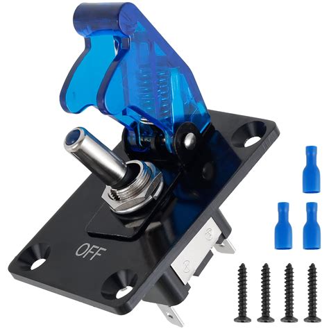 Car Toggle Switch With Led Indicator 12 To 24v Heavy Duty Toggle Switch With Aircraft Safety