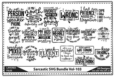 Sarcastic Svg Bundle Vol 103 Bundle · Creative Fabrica