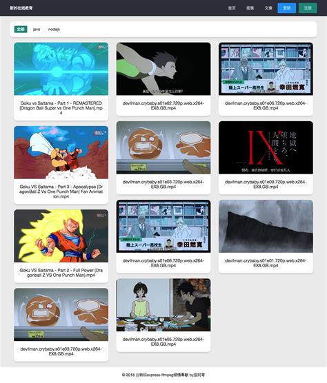 Express Ffmpeg 云转码切片平台linux Windows通用版本 Nodejs开发
