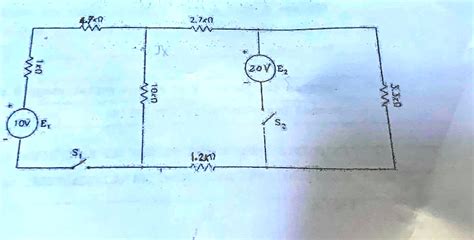 Solved Find The Current Through The 10 KÎ© Resistor Using The Superposition Theorem Please