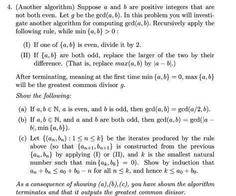 4 Another Algorithm Suppose A And B Are Positive
