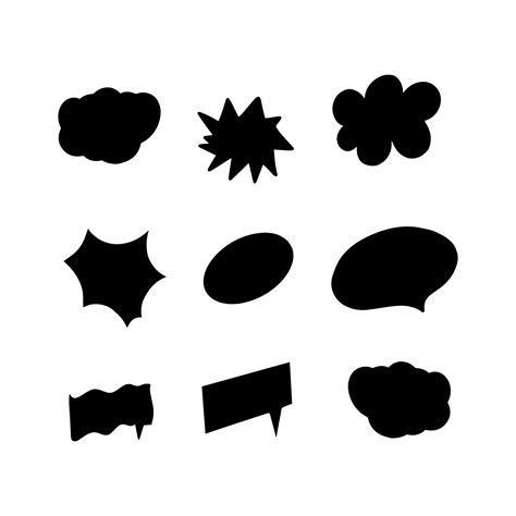 Vector Design Of Assorted Speech Bubble Shapes 17170362 Vector Art At