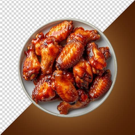 Delicious Bbq Chicken Wings Png Premium Ai Generated Psd