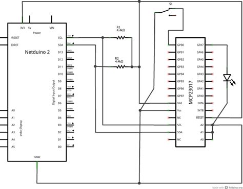 Netduino Plus 2 With Mcp23017 1 Basic Wiring And Writingreading An