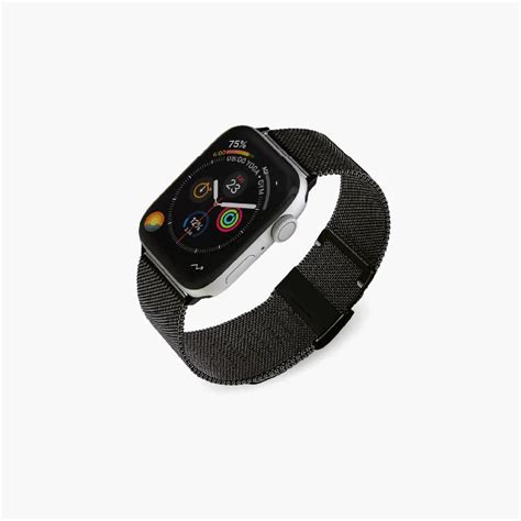 Correa Nco Acero Inoxidable Meshloop Para Watch Negro Ishop Perú