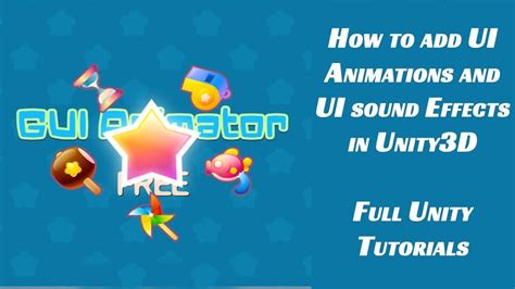 How To Add Perfect Animation And Sound Effect To Ui In Game In Unity3d