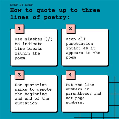 Practical Guide To Citing And Quoting A Poem In Mla Format