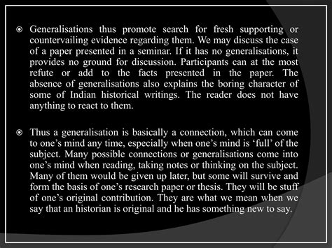 Generalization In History Writing Pptx