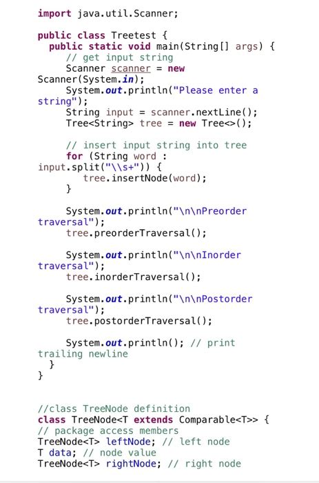 Solved The Final Programming Assignment Is On Binary Trees