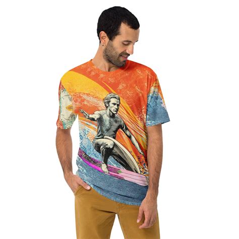 Surfers Dream All Over Print Mens Crew Neck T Shirt Beyond T Shirts