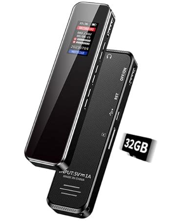 Amazon Com 32GB Digital Voice Recorder For Lectures Meetings Voice Activated Recorder With