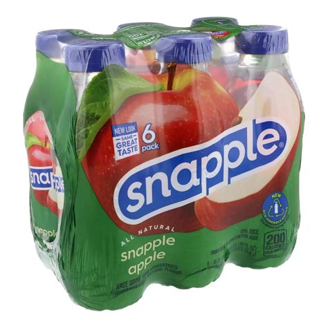 Snapple Apple Juice Drink 6 Pk Bottles Shop Juice At H E B