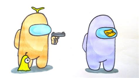 Амонг Ас рисунки Как нарисовать Амонг Ас персонажа How To Draw Among Us Youtube