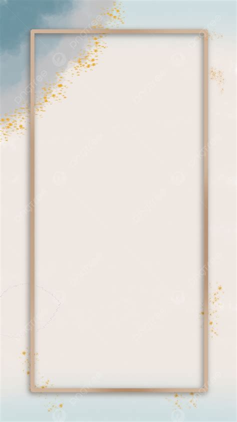 Reactangle Gold Frame Blue Pattern Background Wallpaper Image For Free