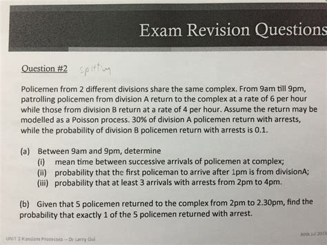 Solved Exam Revision Questions Ouestion 2 Policemen From 2