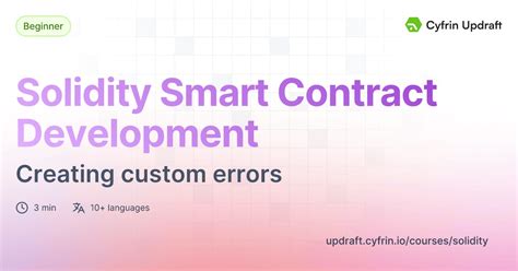 Video Fund Me Creating Custom Errors Solidity Smart Contract Development