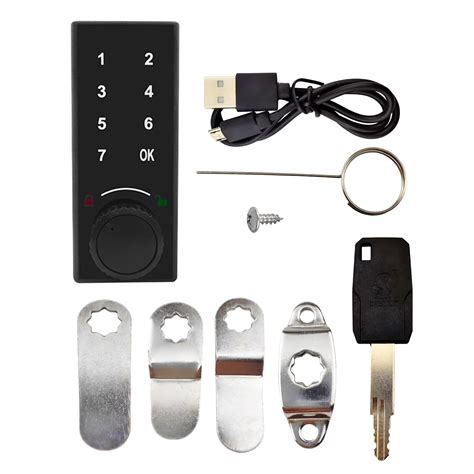 Flylin Electronic Cabinet Lock Kit Keypad Door Lock With Handle And
