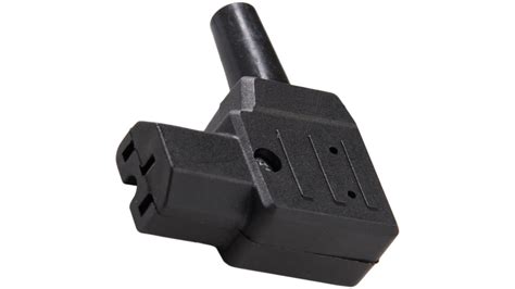 Rs Pro C15 Right Angle Cable Mount Iec Connector Socket 10a 250 V Rs