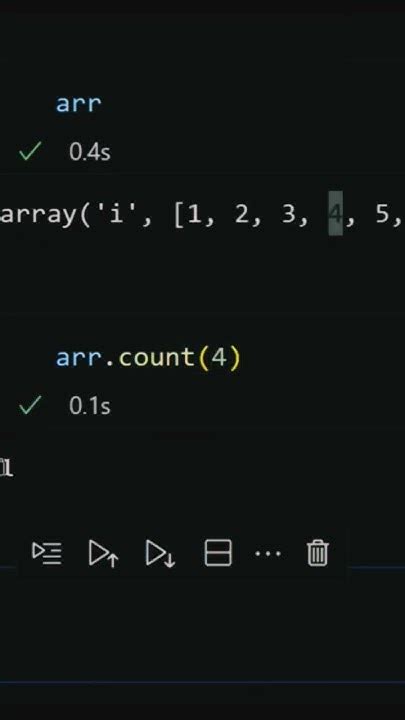 Count Occurence Of Elements In Array Using In Built Function Of Python Python Arrays Inbuilt