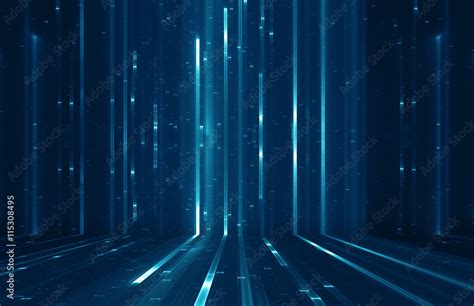 Abstract Data Stream Matrix Like Background Stock Illustration Adobe Stock
