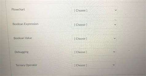 solved flowchart [ choose ] boolean expression [choosel
