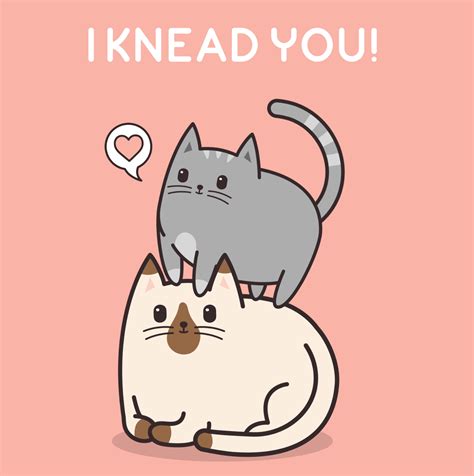 Cat Lover Greeting Card Funny Cat Card Cat Card Cat Puns Valentineu2019s Day Stationery You