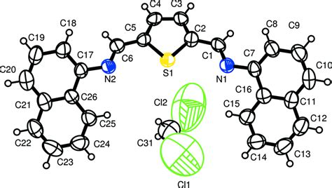 The Asymmetric Unit Of I Showing The Atom Labelling Scheme