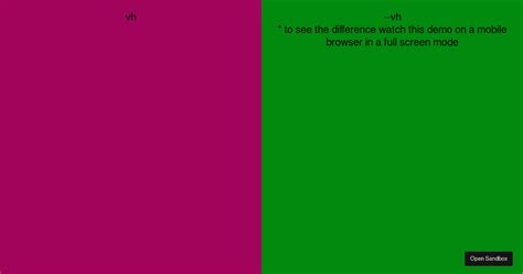 React Viewport Height Forked Codesandbox