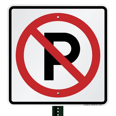 24 In X 24 In Aluminum No Parking Sign Sku K 104 1
