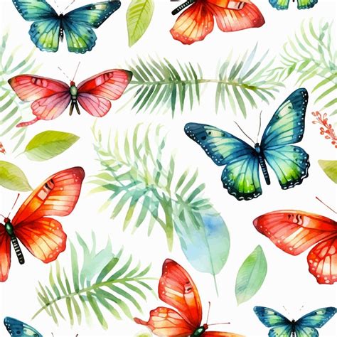 Premium Vector Butterfly Seamless Pattern Vector