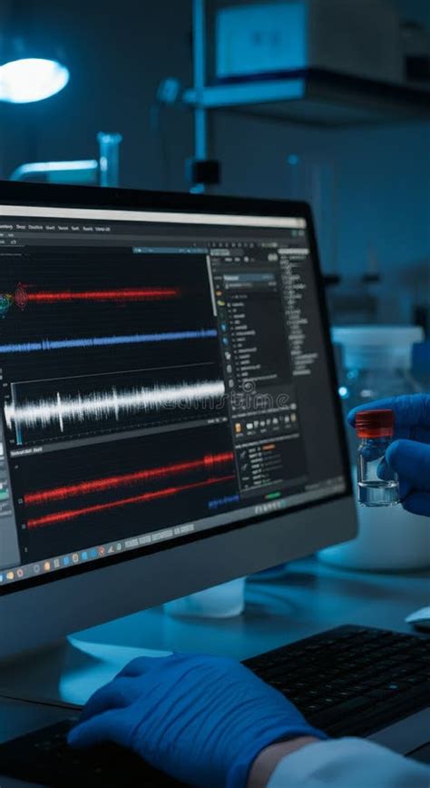 Scientist Analyzing Dna Data On A Computer Screen Bioinformatics Molecular Biology Genetic