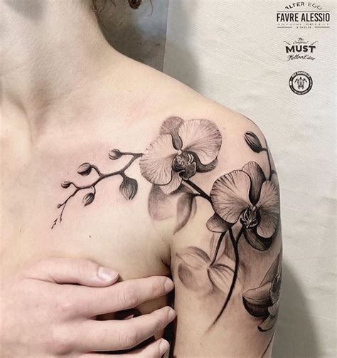 Orchid Tattoo Design Shoulder Orchid Thigh Tattoo Orchid Flower