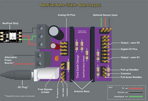Arduino Nano Neopixel Shield With Integrated Rtc 5 Steps Instructables