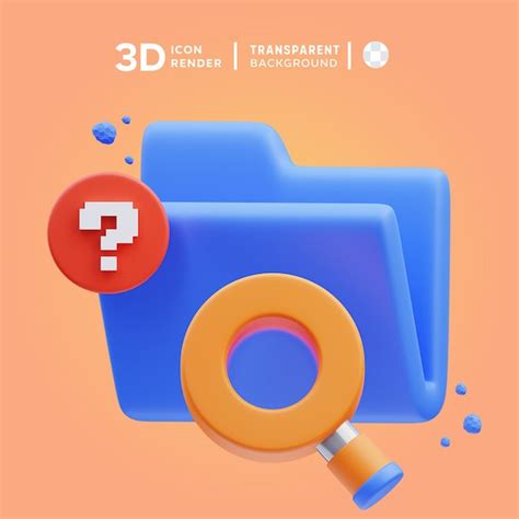 Premium Psd Psd Empty Folder 3d Illustration