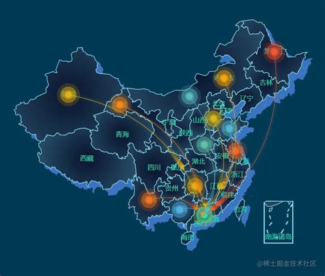 1分钟用js做出一个动态迁徙图迁徙图，是对收集的用户定位数据，采用基于地理位置的大数据分析后，用“地图单向迁移线路图” 掘金