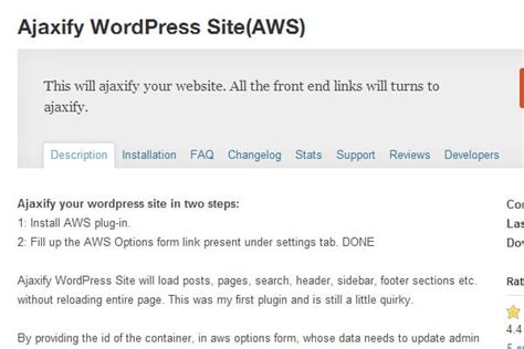 Ajaxify Wordpress Site Aws Bypeople