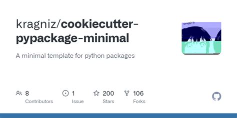 GitHub Kragniz Cookiecutter Pypackage Minimal A Minimal Template For