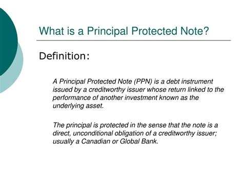 Ppt Principal Protected Notes Powerpoint Presentation Free Download